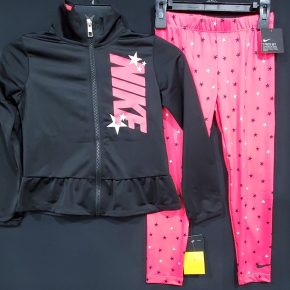 Nike | Matching Sets | Nike Racer Pink Star Set | Poshmark